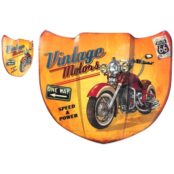 Motorkap Custom Vintage Motors Route 66 Speed Power - Retroborden