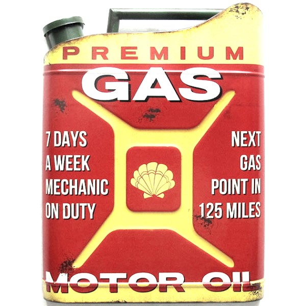 Oil Can Premium Gas Motor Oil - Retroborden